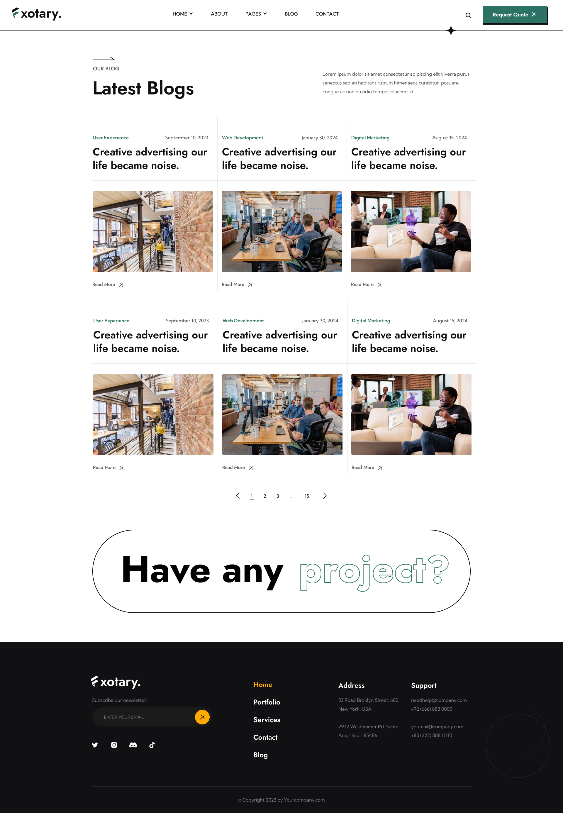 Fxotary - Digital Agency Figma Template by Mugli | ThemeForest